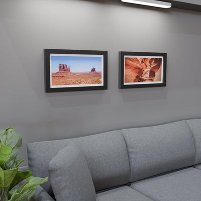 12x22 Frame Matted to 10x20 – Solid Wood Poster Frame with Tempered ...