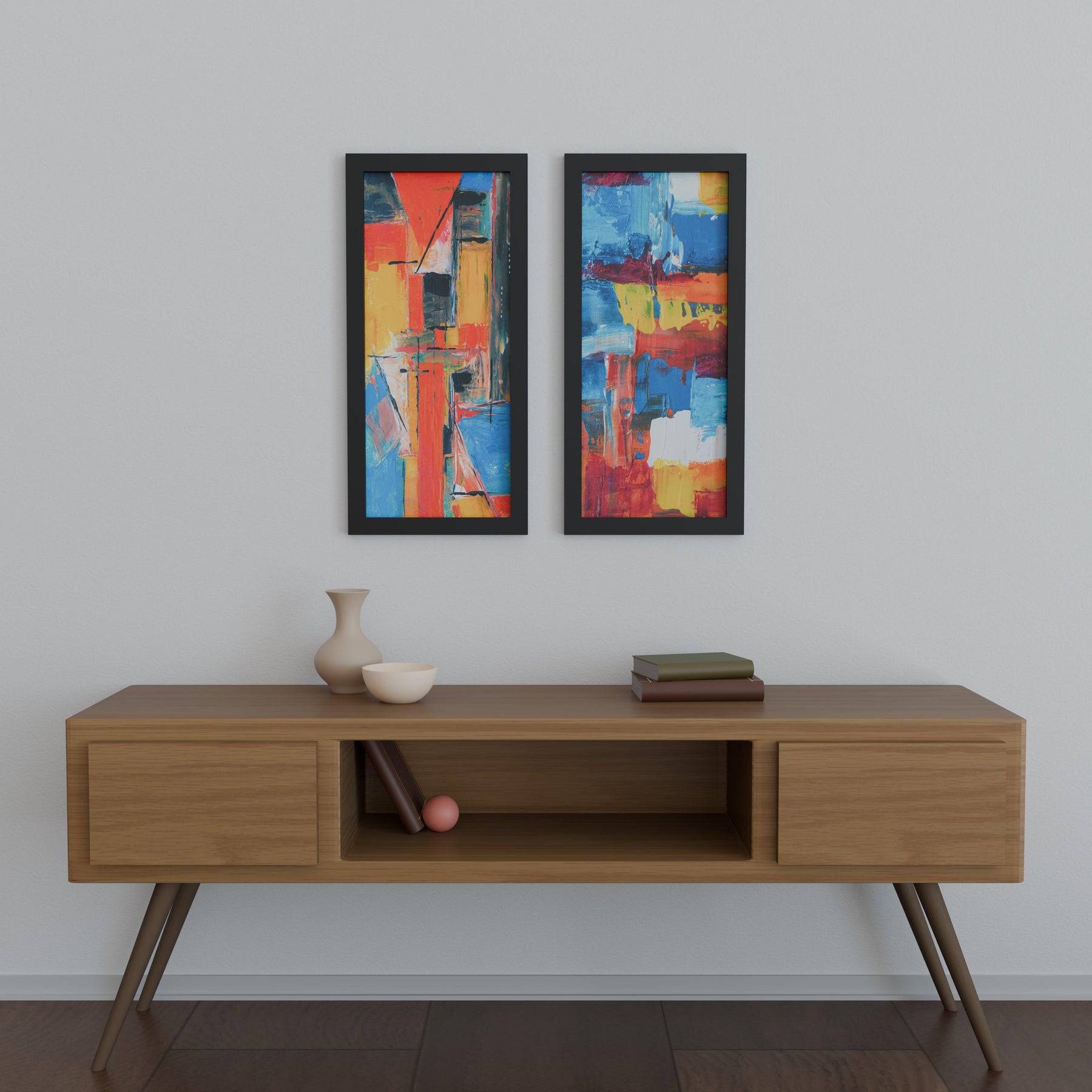 13x30 Frame Matted to 9x27 – Solid Wood Poster Frame with Tempered ...