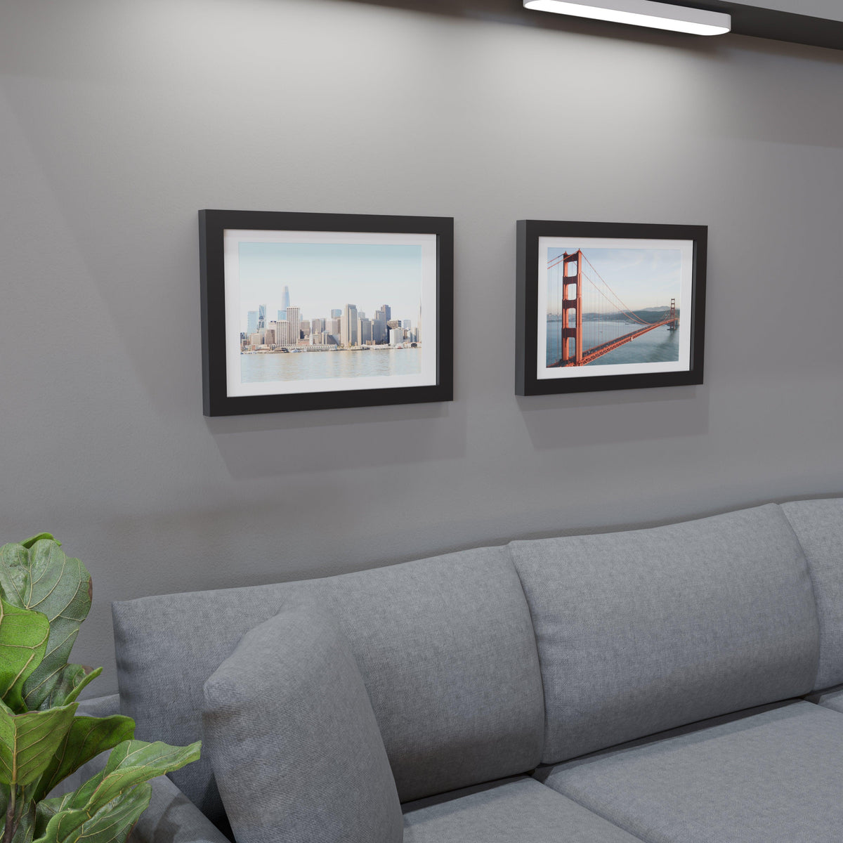 14x21 Frame Matted to 12x18 – Solid Wood Poster Frame with Tempered ...