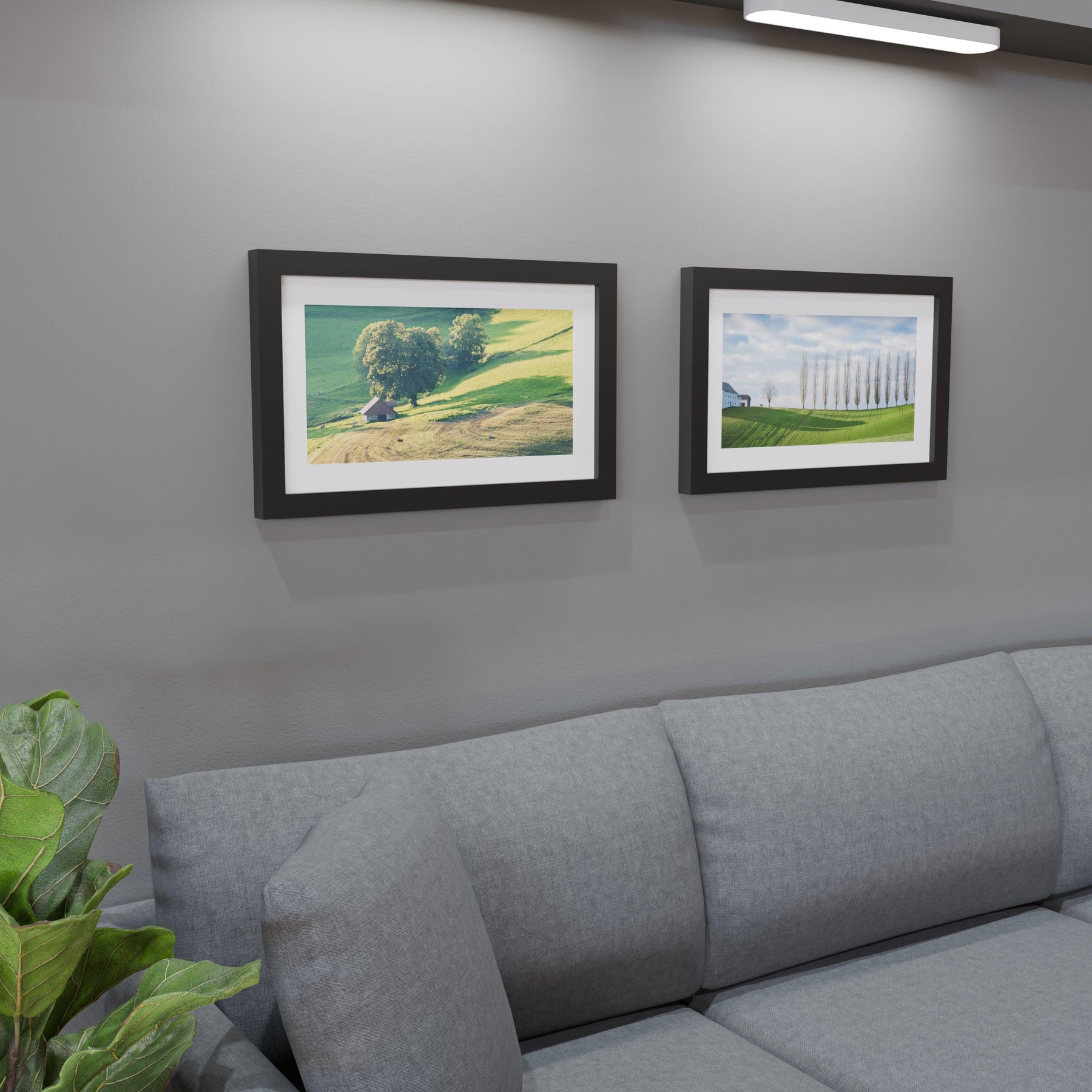 14x24 Frame Matted to 10x20 – Solid Wood & Tempered Glass | Frame Amo
