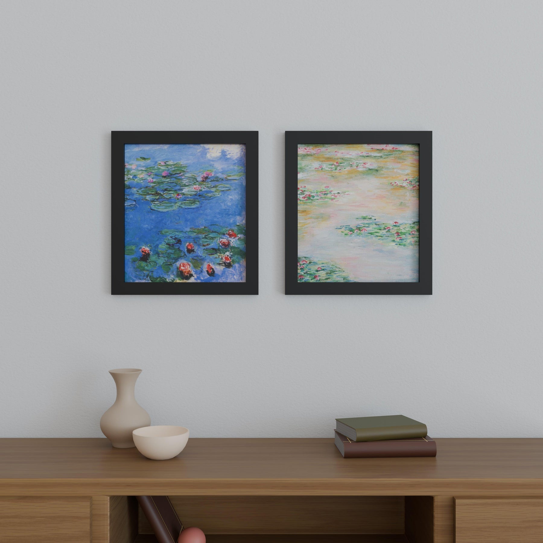 15x17 Frame Matted to 13x15 – Solid Wood Poster Frame with Tempered ...