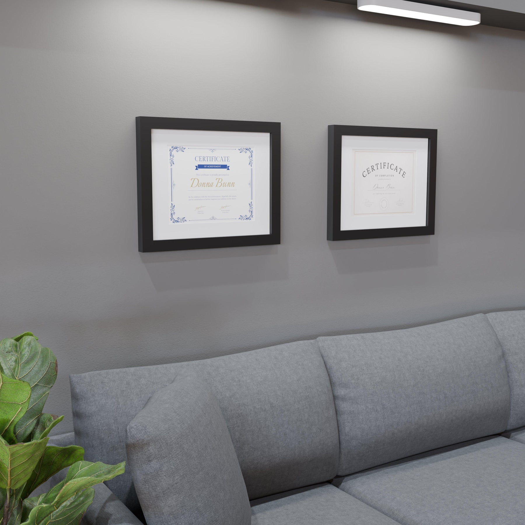 15x19 Frame Matted to 11x14 – Tempered Glass & Solid Wood | Frame Amo