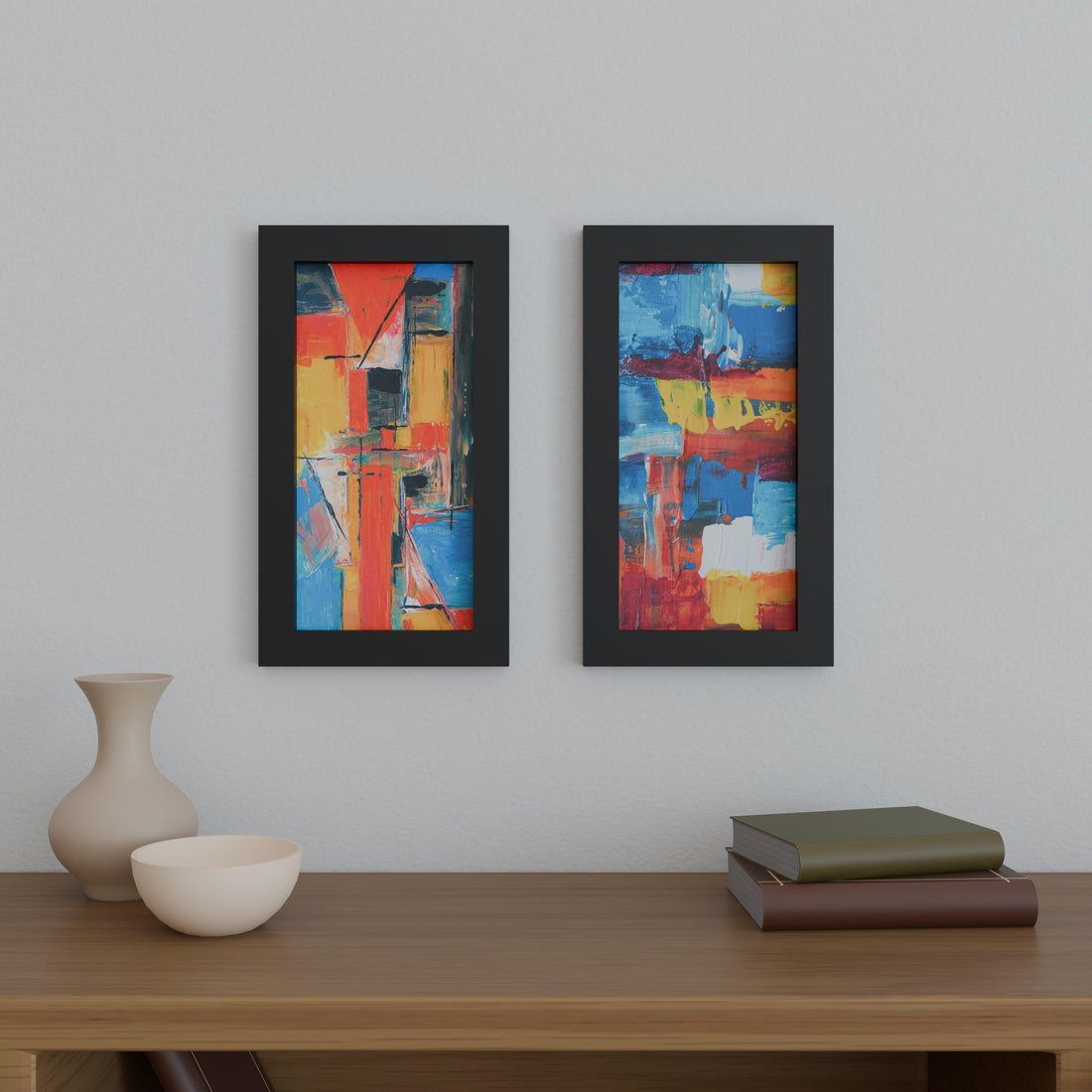 8x16 Frame Matted to 6x14 – Solid Wood Poster Frame with Tempered Glass ...