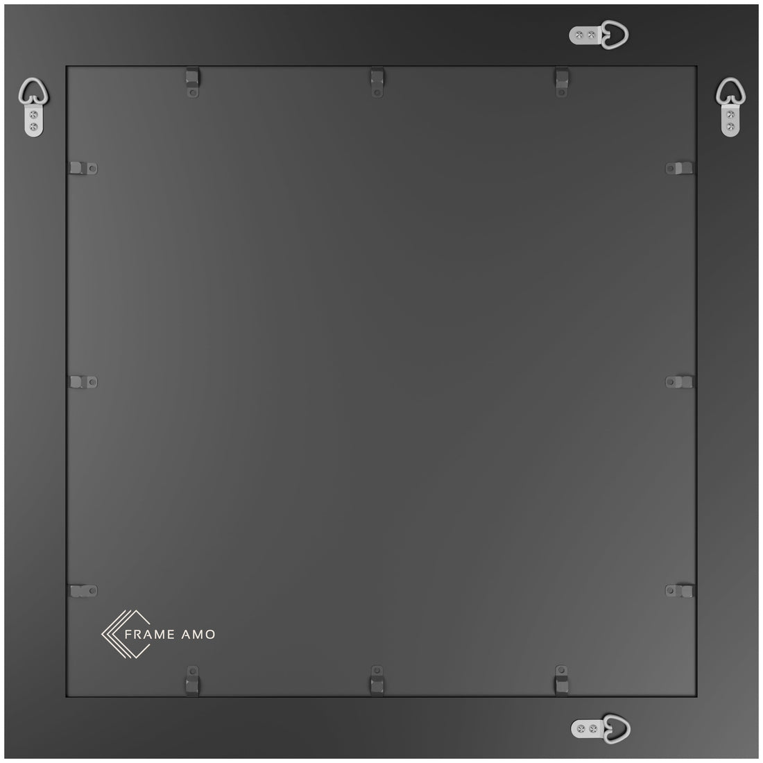 27x27 Frame Matted to 24x24 – Solid Wood Square Frame with Tempered ...