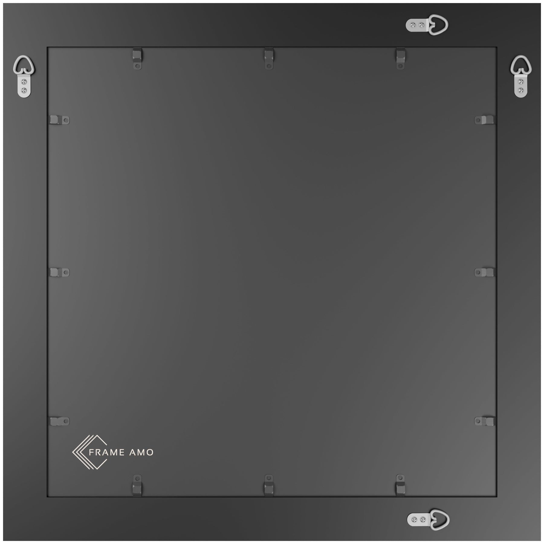 27x27 Frame Matted to 24x24 – Solid Wood Square Frame with Tempered ...